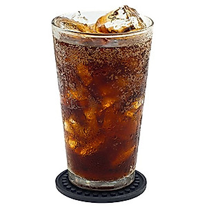 Better Kitchen Products 8 Piece Silicone Coaster Set, Black