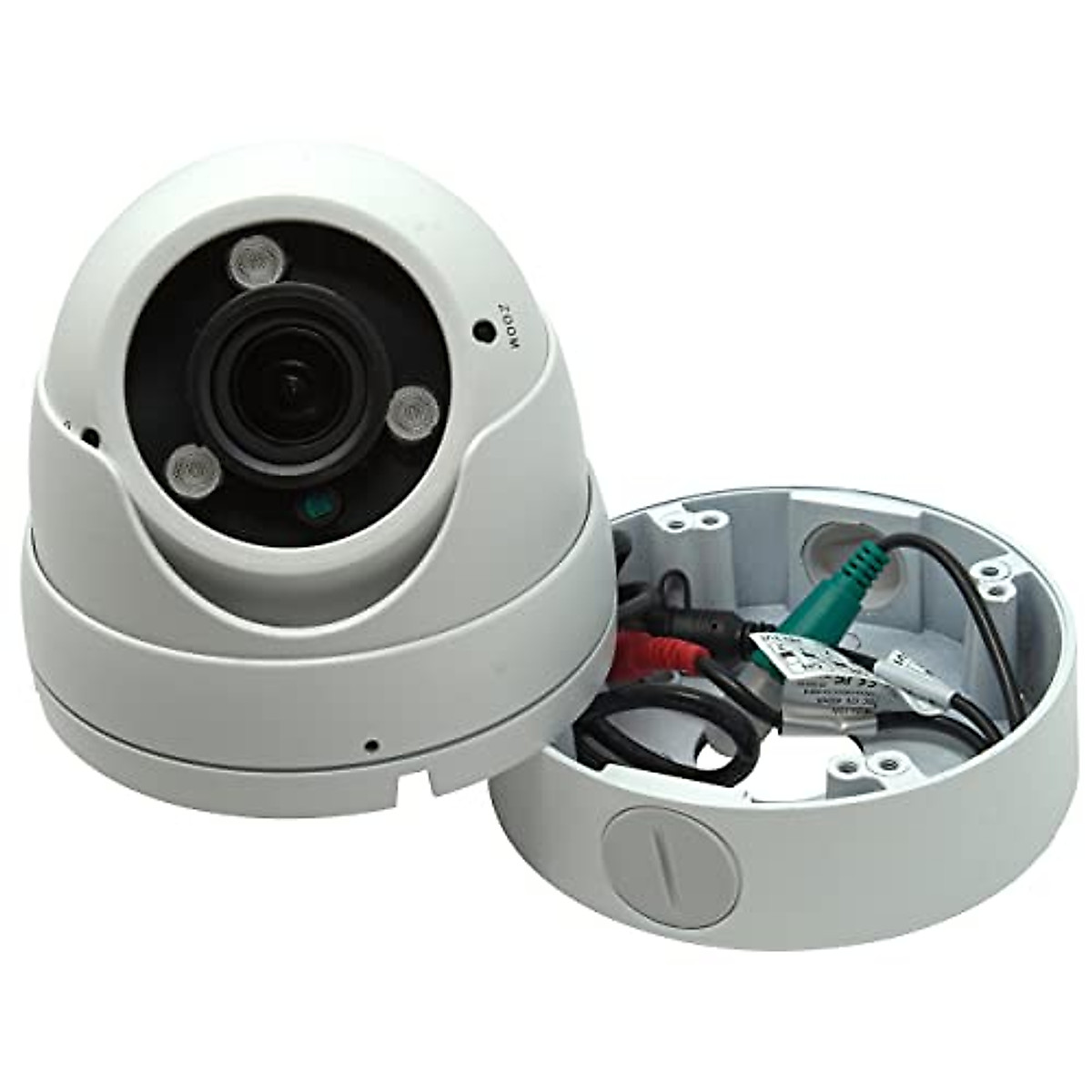 KENUCO White 4.75" Camera Base Junction Outlet Box for Adjustable Lens Eyeball Turret Dome CCTV Security Cameras