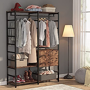 LITTLE TREE freestanding Closet Rack, Rustic