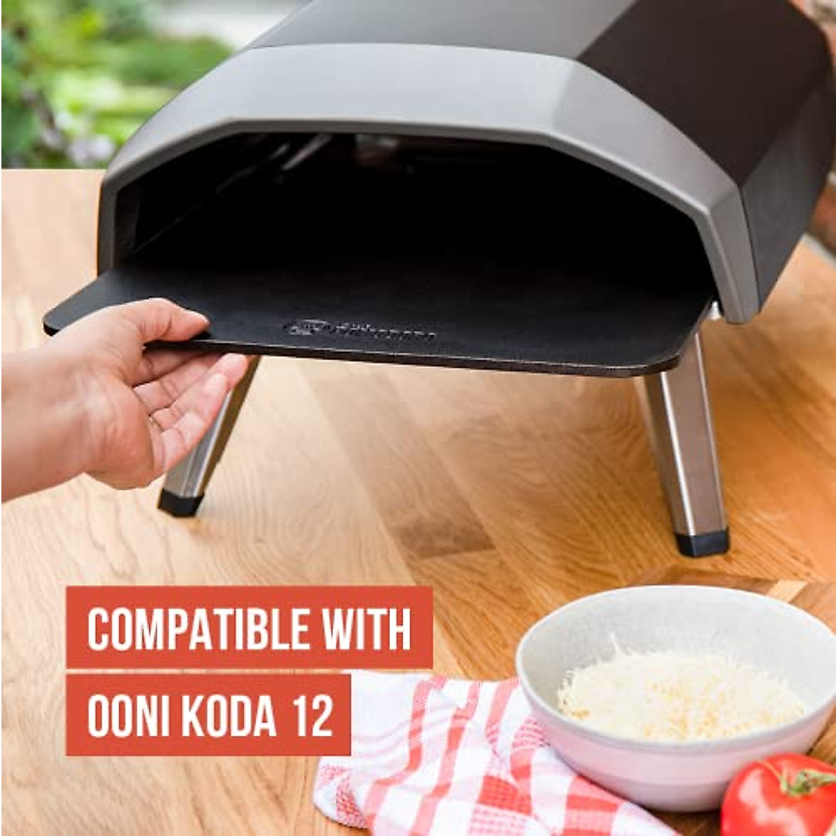 Chef Pomodoro Pizza Steel for Oven, 13 x .25 Thick, Baking Steel for Oven, Baking Steel Pizza Stone for Grill and Oven, Original Baking Steel, Artisan Steel (13-Inch)