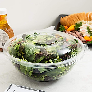 Fineline Settings Super Bowls Clear 160 Oz. Salad Bowl PET 25 Pieces