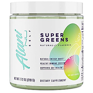 Alani Nu Super Greens Powder, Premium Superfood and Organic Veggie Whole Foods Supplement, Immune Support, 30 Servings, Malic Acid, Stevia Leaf Extract, Citric Acid, Natural Flavors