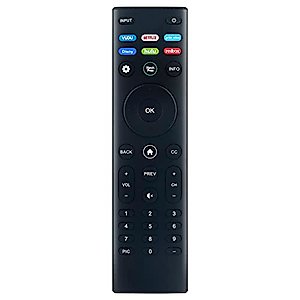 XRT140L XRT140 Replace Remote Control fit for Vizio TV D32F4-J01 D24F4-J01 D40F-J09 D43F-J04 D24F-J09 D24H-J09 D32F-J04 D32H-J09 OLED55-H1 with Vdu Netflx P-Video Disny Hlu Rdbox Button Key