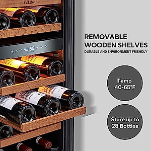 Ca'Lefort Wine Cooler Stylish Compressor Fridge for Home, Office, or Kitchen