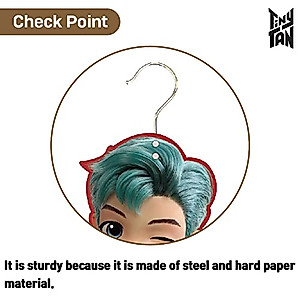 Kpop Merchandise Official Licensed K-POP Merch - TinyTAN Character Clothes Hanger with Steel Hook (Jimin)