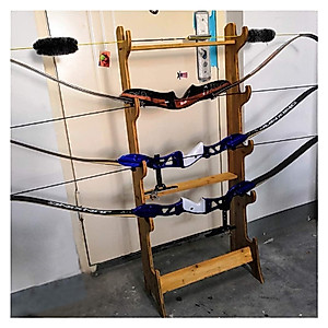 LUCKNIGHT Display Stand 5- Layer Solid Wood Sword Holder Rack, Display Stand for Japanese Samurai Sword Stand