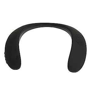 Neckband Bluetooth Speaker, Wireless Neck Wearable Speaker, 3D Stereo Surround Sound, FM Radio, Micro Memory Card, Built in Mic for Cycling, Hiking, Handsfree Call