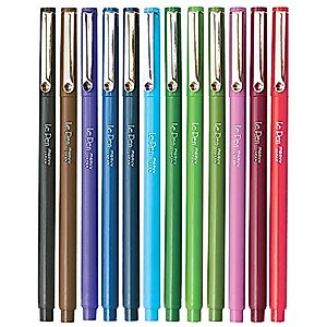 Marvy (4300S-12pk) Le Pen, 12 Color Set, Dozen (Micro Fine Point)
