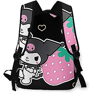 My Mel_ody And Kuromi Backpack Laptop Travel backpacks Durable Waterproof for School College Student