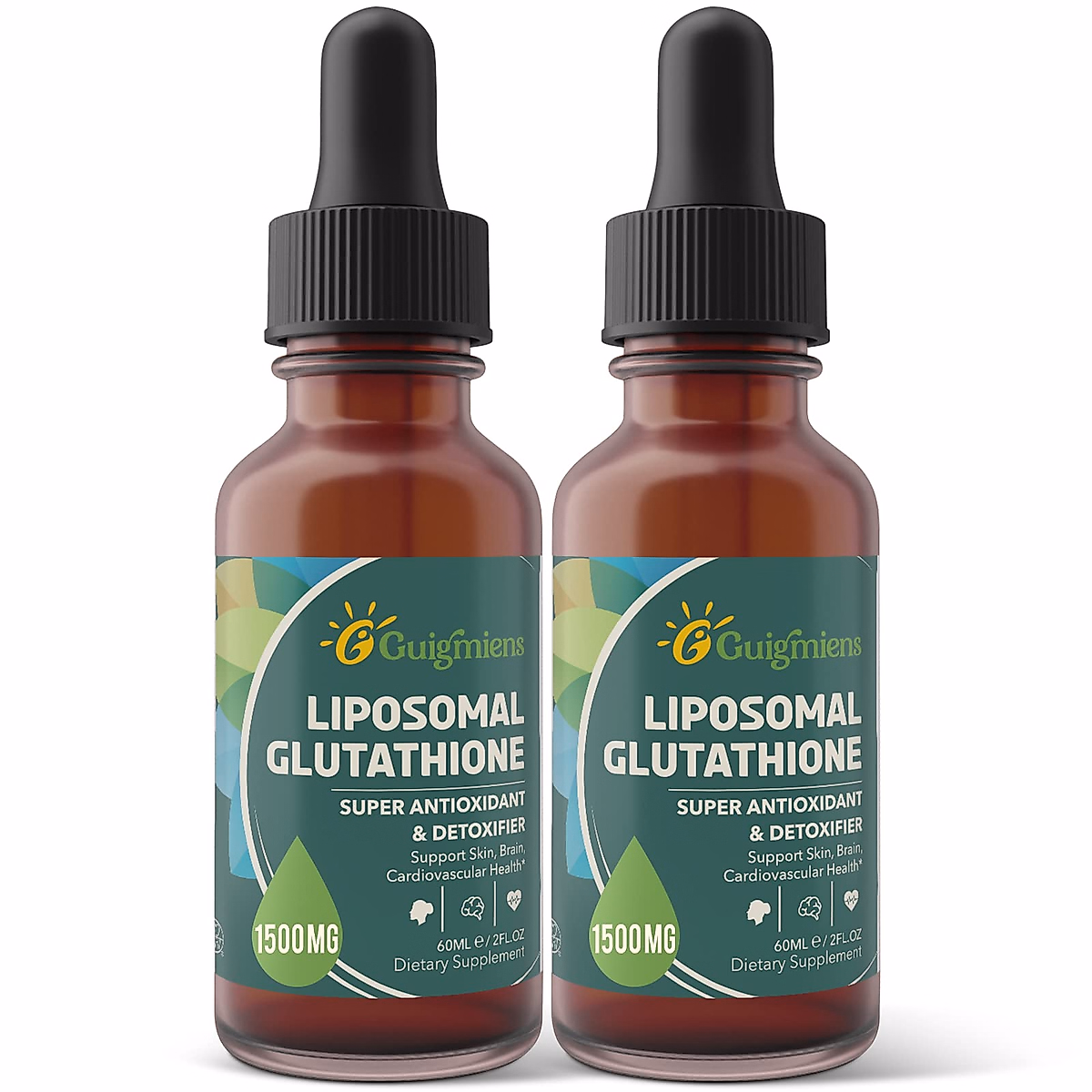 Liposomal Glutathione, Superior Absorption, Liquid Glutathione Supplement, Powerful Antioxidant, Liver Detox, Immune Enhancer, Soy-Free, Non-GMO, Vegan & Gluten Fre, 4 fl.oz,1500 mg