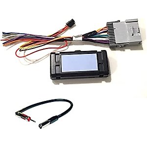 ASC Audio Premuim Car Stereo Radio Wire Harness and Antenna Adapter for Some GM Chevrolet 03-06 Silverado, Tahoe, Suburban, Sierra etc.- Built in 12 Volt Power Wire - Works w/wo Bose/Amp- No Y91Bose