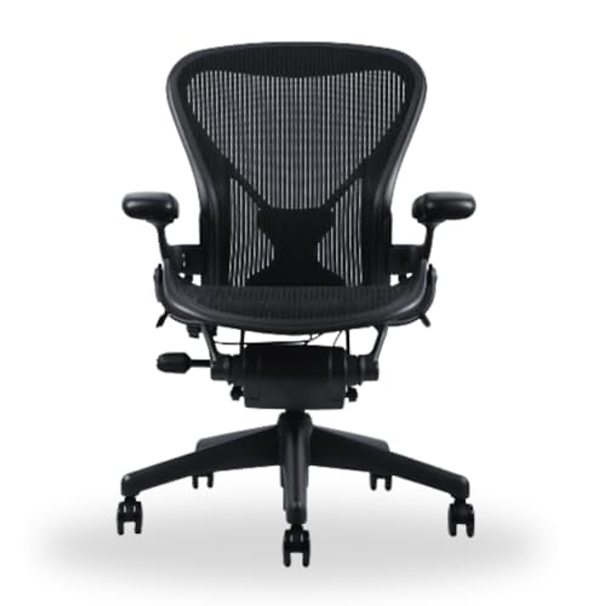 Aeron Herman Miller Office Chair| Rear and Forward Tilt Limiter| Adjustable Arms| Adjustable Posture Fit Back Support| Renewed