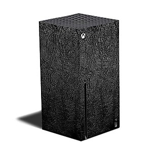 MIGHTY SKINS Skin Compatible with Xbox Series X - Black Leather | Protective, Durable, and Unique Vinyl Decal wrap Cover | Easy to Apply and Change Styles | Made in The USA (MIXBSERX-Black Leather)