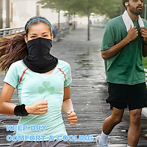 COOLZU 6 Pack Neck Gaiter Face Mask: Scarf Gator Breathable Balaclava Cooling Cover Masks for Men Women (Multicolor-1)