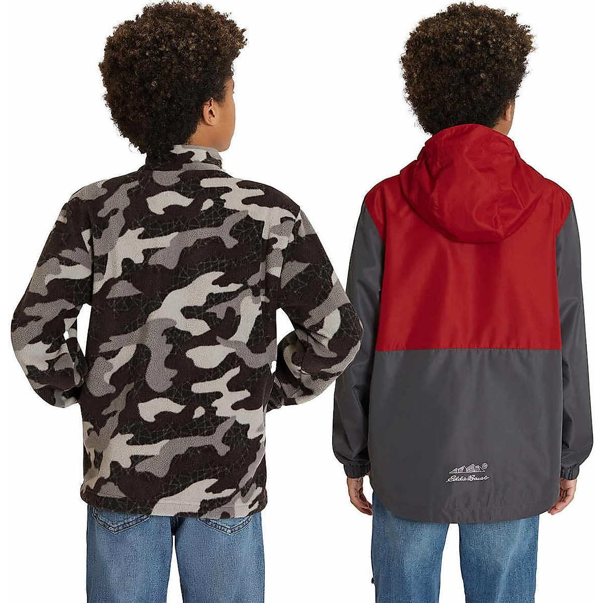 Eddie Bauer Kids Lightweight Lone Peak 3 in 1 Hooded Jacket (as1, alpha, s, regular, Chilli Pepper)