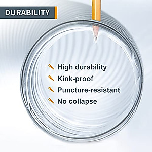 POWERTEC 70221 6" x 10' PVC Dust Collection Hose for Dust Collector for Woodworking and Shop Vacuum, 6 Inch Dust Collector Hose for Dust Collection Fittings