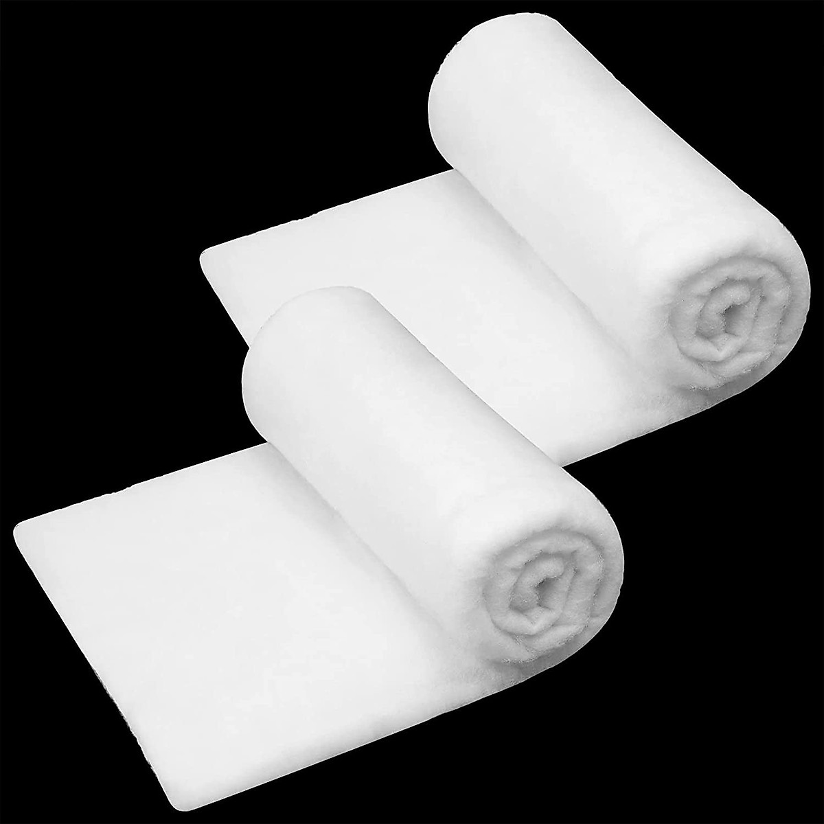 2 Set Christmas Snow Roll - 2 Packages of 3 Foot X 8 Foot Artificial Snow Blankets for Christmas Decorations