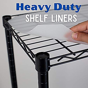 4 Pack of Shelf Liner Measure 11.75” x 47” which Fits 12" x 48" Wire Shelf and Closet Transparent, Clear Matte Finish, Durable, Non-Adhesive and Unrolled Flat Shelf Liners