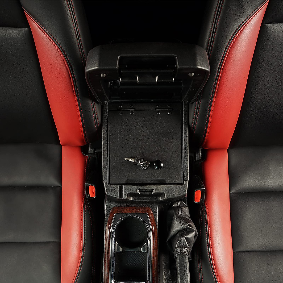 Hooke Road Tacoma Console Storage Safe Lockbox Compatible with Toyota Tacoma 16-23 3rd Gen Pickup Truck