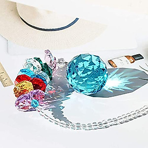 H&D 30mm Crystal Ball Prism Rainbow Collection Hanging Suncatcher for Chandelier Parts Wedding Favors