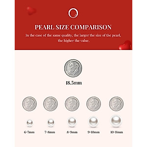 IDOKAWA 8MM Round Simulated Shell Pearl Strand Layered Necklace for Women, Dainty Multiple Strands Long Necklace for Party, Vintage Costume Jewelry