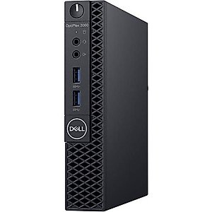 Dell OptiPlex 3060 Micro PC with Intel Core i3-8100T 3.1 GHz, 8GB RAM, 128GB SSD