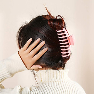 8 Pcs Hair Clips Large Claw Hair Clips for Thick Hair No Slip, Strong Hold Big Hair Claw Banana Hair Claw Clips for Women and Girls Hair Accessories Gifts