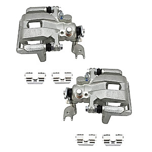 TRQ Rear Brake Caliper Set Compatible with 2009-2014 Acura TSX 2008-2012 Honda Accord