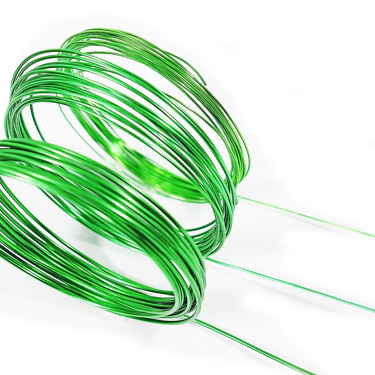 Bonsai Wire with Cutter Kit - 9 Roll Tree Training Wires 149.6 Feet Total .Anodized Aluminum Wire 1mm/1.5mm/2.0 mm Training Wire，for Bonzai Trees Indoor (149.6 Feet, Green, 9)