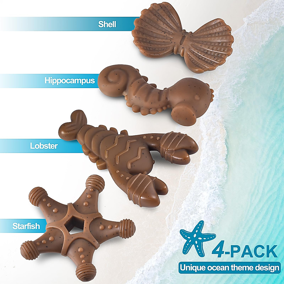 PETSTA Dog Chew Toys, Indestructible Dog Toys for Aggressive Chewers, Extreme Tough Dog Toys for Large Dogs, Dog Chew Bone for Large/Medium Dogs Breed, Gifts for Dogs