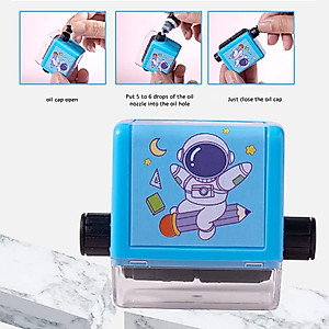 Math Roller Stamp for Addition Subtraction Multiplication Division, Roller Number Teaching Practice Math Stamp Roller Digital Teaching Stamp, Math Practice Number Rolling Stamp (4 Pcs -All)