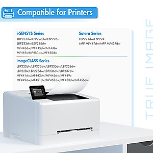 TRUE IMAGE Compatible Toner Cartridge Replacement for Canon 057 057H CRG-057 Work with ImageCLASS MF445dw MF448dw LBP226dw LBP227dw LBP228dw MF449dw MF445 Laser Printer Ink (Black, 2-Pack)
