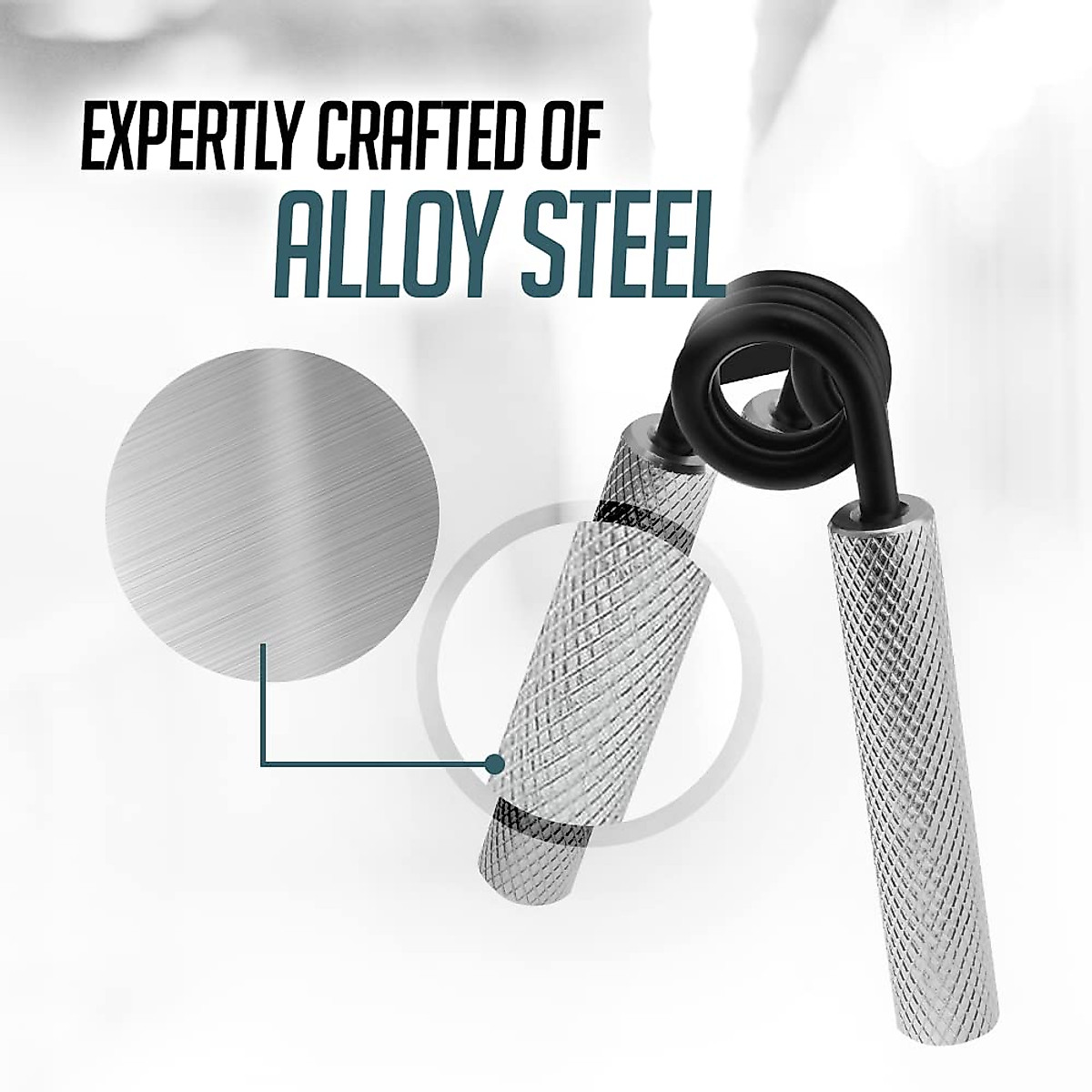 Logest Metal Hand Grip Set, 100LB-200LB 3 Pack No Slip Heavy-Duty Grip Strengthener with Gift Box, Great Wrist & Forearm Hand Exerciser, Home Gym, Hand Gripper Grip Strength Trainer