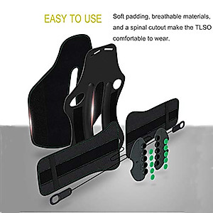 TODDOBRA TLSO Thoracic Full Back Brace for Men and Women - Universal Treat Kyphosis, Compression Fractures, Osteoporosis, Upper Spine Injuries, and Pre or Post Surgery with Hard Lumbar Support