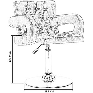 XOUVY Bar Stool Swivel Chair Office Chair Desk Chairs Computer Chair High Back Leather Adjustable Height Swivel Chair Furniture Computer Desk Seat Swivel Bar Stool Kitchen Counter Stools