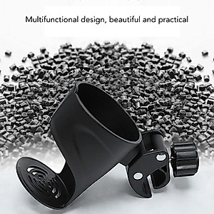 Stroller Cup Holder, Universal Wheelchair Cup Holder, Bike Cup Holder with Adjustable Clip, Baby Bottle Holder for Walkers Scooters