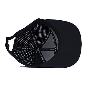 Combat Iron CMBT Pro Performance Hybrid Structured Flatbill Adjustable Baseball Cap (Black)