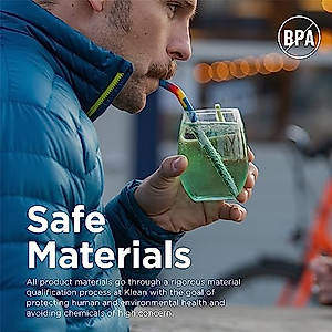 Klean Kanteen Short Multi Color Straws 4 Pack, 1 EA