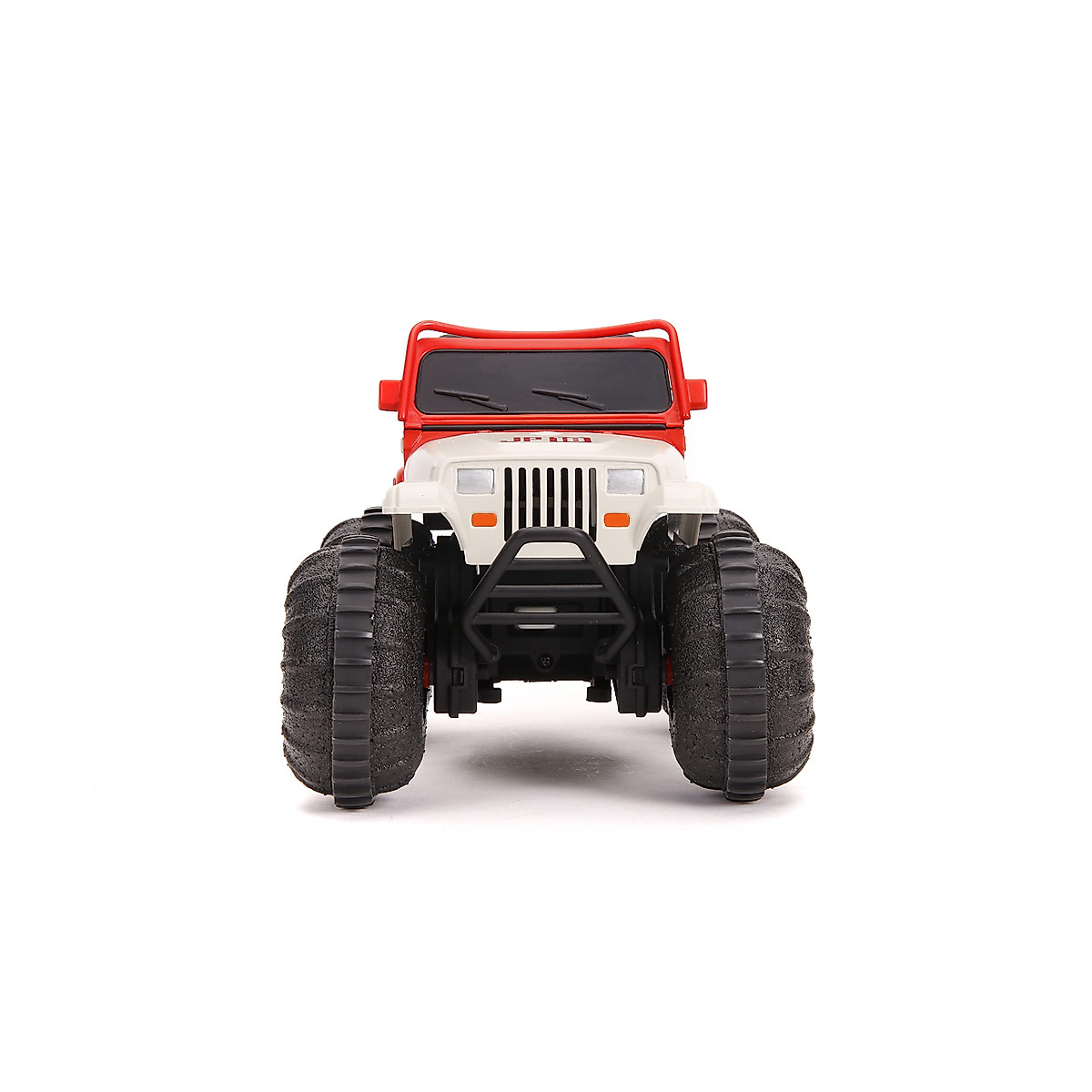Jada Toys Jurassic World 10.5" Jeep Wrangler Water and Land RC Radio Control Cars, Toys for Kids and Adults