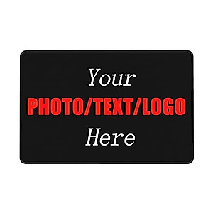 Custom Rug Add Your Photo Text Logo,Personalized Non-Slip Washable Carpet for Home Decoration Bedroom Kitchen Living Room Office,60''x39''
