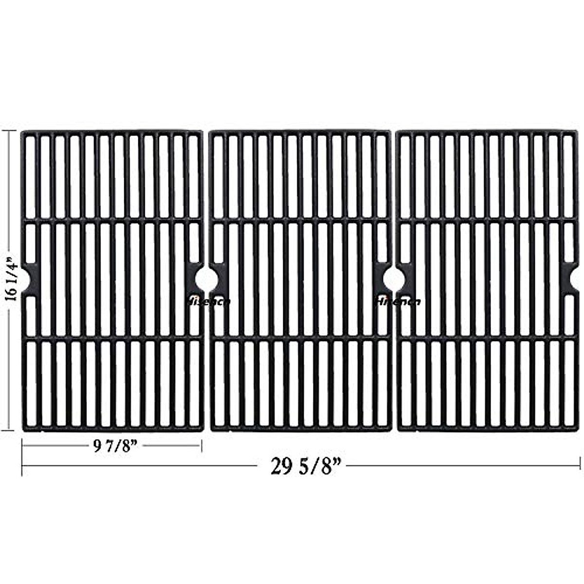 Hisencn Grill Burner Tube, Heat Plates, Grill Grates Repair kit Replacement for Dyna Glo DGF510SBP, Backyard, Uniflame Gas Grills
