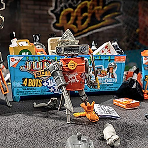 HEXBUG JUNKBOTS - Industrial Dumpster Assortment Kit - Surprise Toys in Every Box LOL with Boys and Girls - Alien Powered Toys for Kids - 50+ Pieces of Action Construction Figures - for Ages 5 and Up
