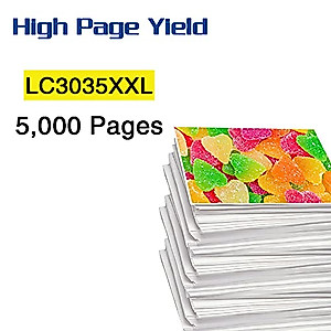 MM MUCH & MORE Compatible Ink Cartridge Replacement for Brother LC3035XXL LC3035 LC3033 LC3033XXL to use with MFC-J815DW MFC-J805DWXL MFC-J995DW MFC-J995DWXL MFC-J805DW Printers (1-Pack, Yellow)