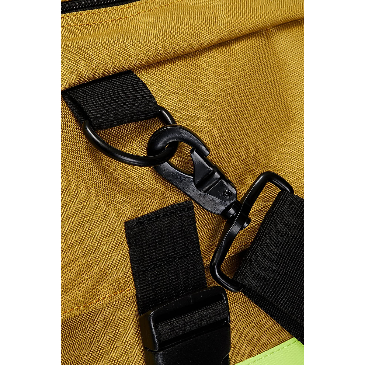 LINE2design Elite Firefighter Gear Bag - Fireman Premium Rescue Turnout Fire Gear Bag with Shoulder Strap - Yellow