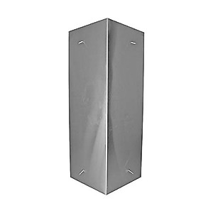 Renovators Supply Manufacturing Infinity Corner Wall Mount Medicine Cabinet with Mirror Brushed Stainless Steel Bathroom Storage 31.5" H x 12" W Large Hanging Triple Shelf Storage Cabinet Left Open