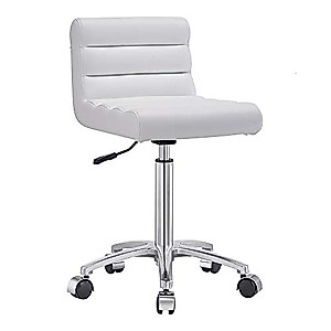 Beauty Salon All Purpose Rolling Stool Manicure Technician Stool Doctor Office Tattoo Stool With Height Adjustment - Jockey
