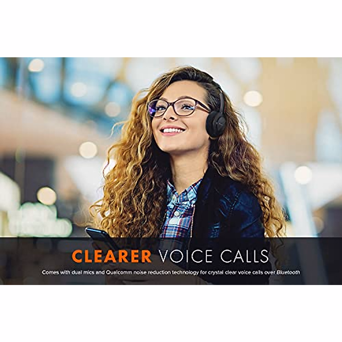 Sound Blaster JAM V2 On-Ear Lightweight Bluetooth 5.0 Wireless Headphones with USB-C, Low Latency, HD, Multipoint Connectivity, Voice Detection and Noise Reduction, 22 Hours Battery Life (Renewed)