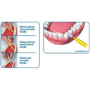 Piksters Interdental Brushes, Size 1, Purple Handle