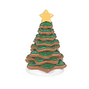 Department 56 Accessories for Village Collections Gingerbread Christmas Tree Figurine, 3 Inch, Multicolor