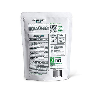 Fitleaf Plant Energy Boost 20-5-10 – The Best Water-Soluble Plant Food for Powerful Vegetative Growth, Promotes Healthy and Abundant Green Leaves – Complete Plant Nutrition Formula (3.53 oz)